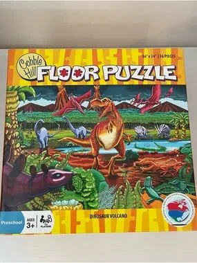 Cobble Hill | Toys | Cobble Hill Dinosaur Volcano Floor Puzzle Colorful ...